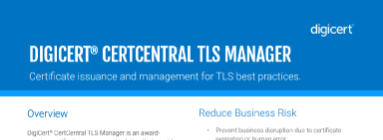 CertCentral TLS/SSL Certificate Management | DigiCert